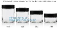 China 3ml 5ml 7ml Wax Concentrate Clear Glass Jar, Round Shape Reusable Mini Glass Jar, Glass bottle for sale