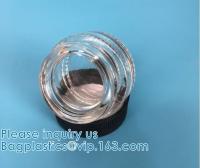 China 3ml 5ml 7ml Wax Concentrate Clear Glass Jar, Round Shape Reusable Mini Glass Jar, Glass bottle for sale