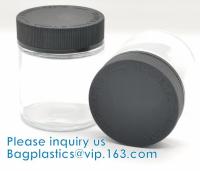 China 3ml 5ml 7ml Wax Concentrate Clear Glass Jar, Round Shape Reusable Mini Glass Jar, Glass bottle for sale