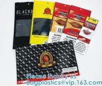 China Slide Zipper Top Pouch Bags, Glossy, Matte, UV, Foil Stamping, Food Beverage Packaging, CMYK Pantone for sale