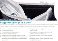 China Zip Lock Slider Bags, Re-closable pouches, Recyclable, Tear-proof, Underwear, appreal, garment pack for sale