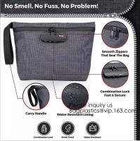 China Odor Proof Bag Pouch Storage Case, Combination Lock, Carbon Lined Stash Bag, Scent Proof Bags for sale