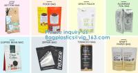 China Reusable Zipper Top pouches, Matte finish, custom logo, flat bottom bags, coffee & tea packing bags for sale