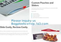 China Slider Zipper Pouch Bags, Slide Zip, Dual Grip Seal, Double Tracks, Dog Food Package, Grip Zip Seal for sale