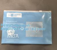 China Slider Sealed Bag, Refrigerated Bag, Zipper Sealed Bag, Medicine Pill Bags, Passport Bags, Document File Bags for sale