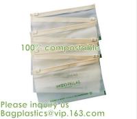 China Biodegradable appreal Packaging, Compostable Pla Corn Starch Zipper Underwear, Clothing, Fur, Garment for sale