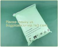 China Biodegradable Apparel, Clothes Packaging, Biodegradable Compostable Zip Clothing Bags With Logo for sale