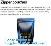 China Stand Up Pouch With Resealable Zip lockk And Clear Window, Multi-purpose, small size, Aluminum Mylar Foil for sale