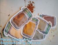 China Packaging Pouch, Resealable Zip Lock Foil Food Storage Baggies Safe Material, Holographic Matte Pouch for sale