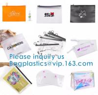 China Biodegradable Custom Logo Travel Vinyl Waterproof Beach Zipper Cosmetic Bag TPU PVC Toilet Wash Bag for sale