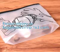 China Biodegradbale, Make Up Pouch With Zippe, Travel Toilet Cosmetic Bag, Bikini Zip Lock Slider Packaging Bag for sale
