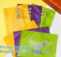 China Zipper Top Apparel Bags, Clothing, Shoes, Underwear, Garment. Bikini Swimwear Packing Bag. EVA Slide Bags for sale