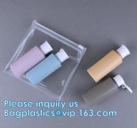 China Portable Daily Personalized Design Transparent Pvc Zipper Pouch Bags Leather Clutch Cosmetic Bag for sale