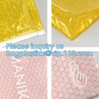 China Cosmetic Makeup Bubble Slider Zipper Bags, Zip Padded Pouch For Beauty, Skin Care, Jewelry Bag Package for sale