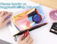 China DAZZLING HOLOGRAPHIC, TPU PVC Laser Cosmetic Bag, Makeup Organizer Bags, Jelly Purse, Hanging Toiletry for sale