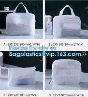 China Custom Logo Printing PVC Frosted Swimwear Clothing Zip lockk Plastic Packaging Bag Slider Zipper Pouch for sale