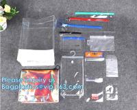 China Custom Logo Printing PVC Frosted Swimwear Clothing Zip lockk Plastic Packaging Bag Slider Zipper Pouch for sale