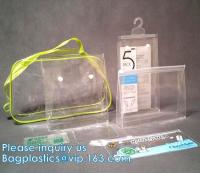 China Matte Frosted PVC EVA Swimwear Clothing Zip lockk Bag, Biodegradable Cosmetic Slider Zipper Packaging Bag for sale