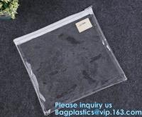 China Matte Frosted PVC EVA Swimwear Clothing Zip lockk Bag, Biodegradable Cosmetic Slider Zipper Packaging Bag for sale
