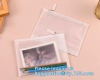 China Biodegradable Customized PVC Matte Accessories Plastic Packaging Bag, Jewelry Pouch With Zipper Bag for sale