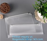 China Biodegradable Customized PVC Matte Accessories Plastic Packaging Bag, Jewelry Pouch With Zipper Bag for sale