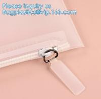 China Biodegradable Customized PVC Matte Accessories Plastic Packaging Bag, Jewelry Pouch With Zipper Bag for sale
