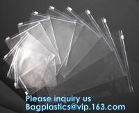 China Vinyl Slider PE PVC EVA Forsted Matte Compostable Zipper Lock Bag, Holographic Laser Zip Seal Grip Bags for sale