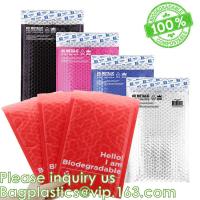 China Re-close Lipstick Mascara Travel Packaging, Bubble Padded Zipper Bag, Cushioned Postal Bags With Zipper for sale