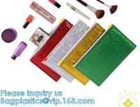 China Re-close Lipstick Mascara Travel Packaging, Bubble Padded Zipper Bag, Cushioned Postal Bags With Zipper for sale
