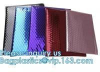 China Mailer Slider Air Zip lockk Ploy Bubble Mailing Packaging Bag, Beauty Padded Pouch, Shipping Bags, Envelopes for sale