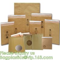 China Padded Envelopes, 100% Recycled Biodegradable Kraft Paper Fibers Cushioning Protected Padded Envelopes for sale