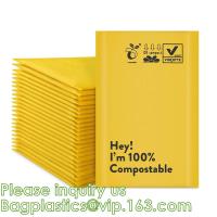China Padded Envelopes, 100% Recycled Biodegradable Kraft Paper Fibers Cushioning Protected Padded Envelopes for sale