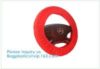 China Reusable Cars Accessories,  Nylon Car Seat Covers, Universal For Car Shops, Steering Wheel Cover Fabric for sale