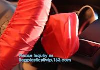 China Reusable Cars Accessories,  Nylon Car Seat Covers, Universal For Car Shops, Steering Wheel Cover Fabric for sale