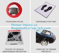 China Reusable Cars Accessories,  Nylon Car Seat Covers, Universal For Car Shops, Steering Wheel Cover Fabric for sale