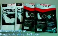 China Universal Disposable Transparent Car Seats Cover Car Steering Wheel Covers Waterproof Car Handle Cover for sale
