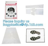 China Universal Disposable Transparent Car Seats Cover Car Steering Wheel Covers Waterproof Car Handle Cover for sale