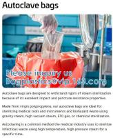 China Polypropylene Biohazard Disposal Bags, Warning Label, Sterilization Printed, Waste Bags With Biohazard Symbol for sale
