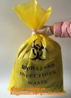 China Biohazard Treatment Bags, Sterilized Bags, Disposal Bags, Waste Sacks, Hazardous Waste Bag With Ties for sale
