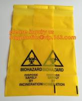 China Biohazard Treatment Bags, Sterilized Bags, Disposal Bags, Waste Sacks, Hazardous Waste Bag With Ties for sale