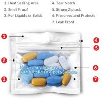 China Medicine Bags, Zip lockk Accessory Bags, Pill Baggies, Supplements organizer, Medication Pouch, Vitamin Storage for sale