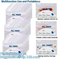 China Medicine Bags, Zip lockk Accessory Bags, Pill Baggies, Supplements organizer, Medication Pouch, Vitamin Storage for sale