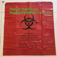 China Biohazard Waste Disposal Bags Drawstring, Gallon Capacity, Medical Garbage Bags, High- Temperature Resistant for sale