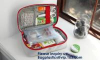 China First Aid Bags, Kit Bag, Medical Storage Bag, Portable Pouch, Emergency Medicine, Handy Pills Pocket for sale