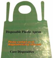 China Medical Protective Disposable Apron, CPE APRON, with thumb loop, kitchen, dental supplies, chef, healthcare for sale