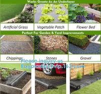China Weed control Mat, Ground Cover, Flower Bed, Mulch, Pavers, Edging, Garden Stakes, Weed Barrier,  Landscape for sale
