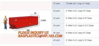 China Waste Disposal Dumpster, Open Top Roll Off Drawstring Container Liners, Dumpster Liners, Facility Liners for sale