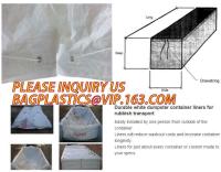 China Waste Disposal Dumpster, Open Top Roll Off Drawstring Container Liners, Dumpster Liners, Facility Liners for sale