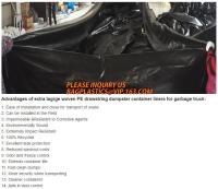 China Waste Disposal Dumpster, Open Top Roll Off Drawstring Container Liners, Dumpster Liners, Facility Liners for sale