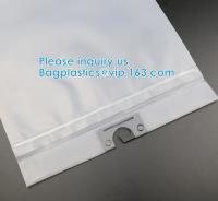 China Swimwear Packaging Pouch With K Top, Gusset Bag Bikini Slider Zipper Packaging Bags, Hanger Hook Underwear for sale